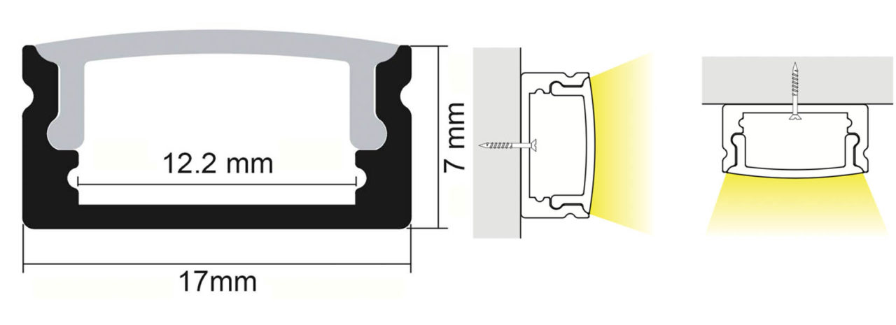 Aluminum Profile LED 1707
